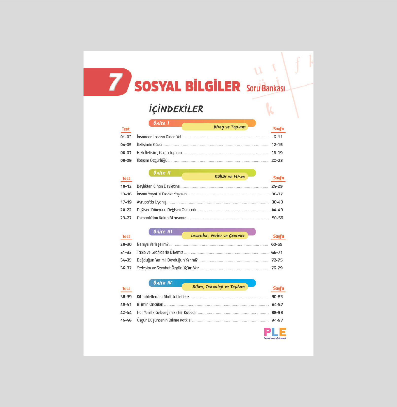 Sosyal Bilgiler – 7. Sınıf SB - PLE Akademi - Digipo