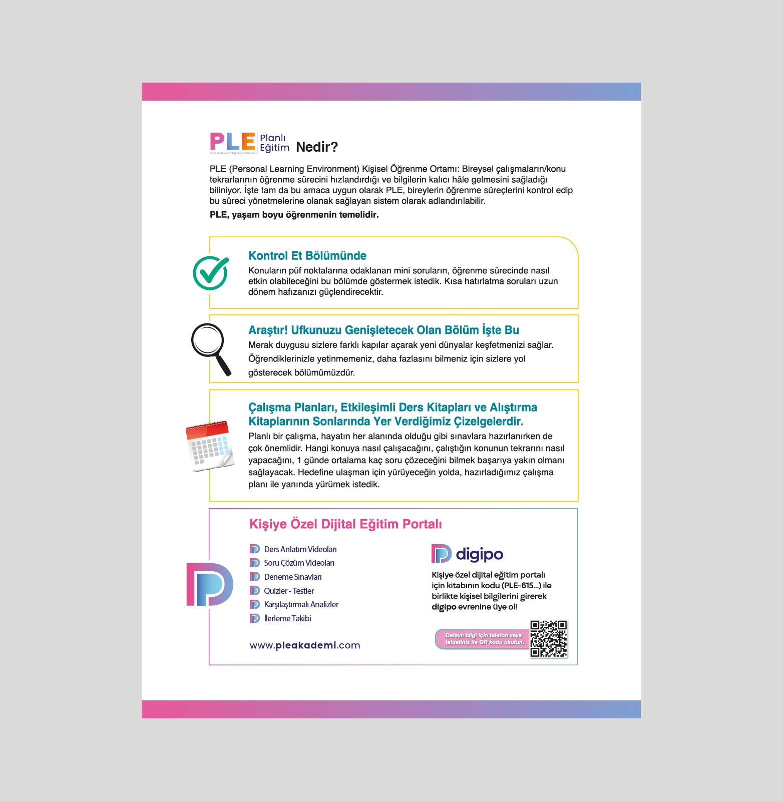 Matematik - 8. Sınıf EDK 1 - PLE Akademi - Digipo